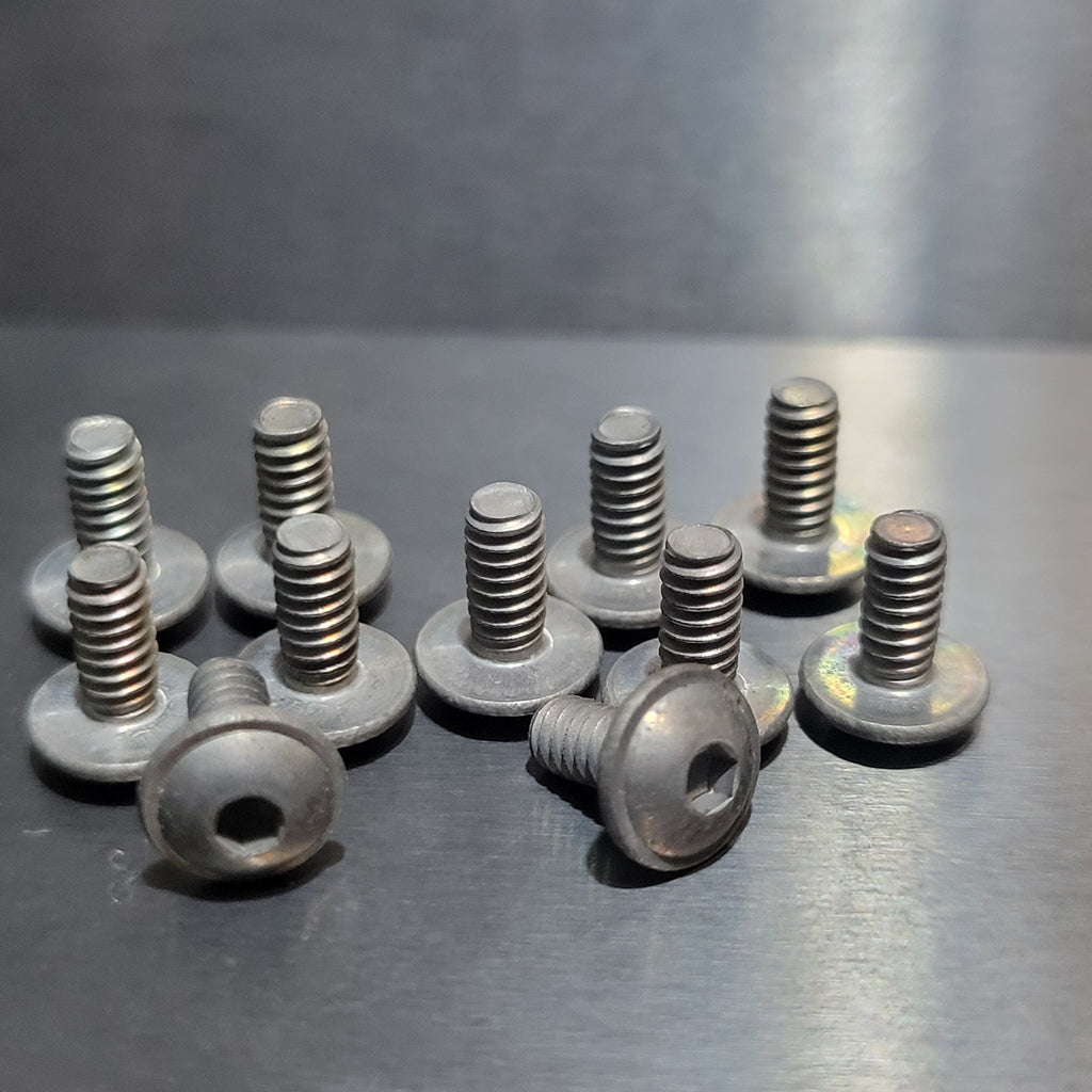 (12 Pack) 4-40 x 1/4 - Silver Aluminum Button Washer Socket Head (12 ...